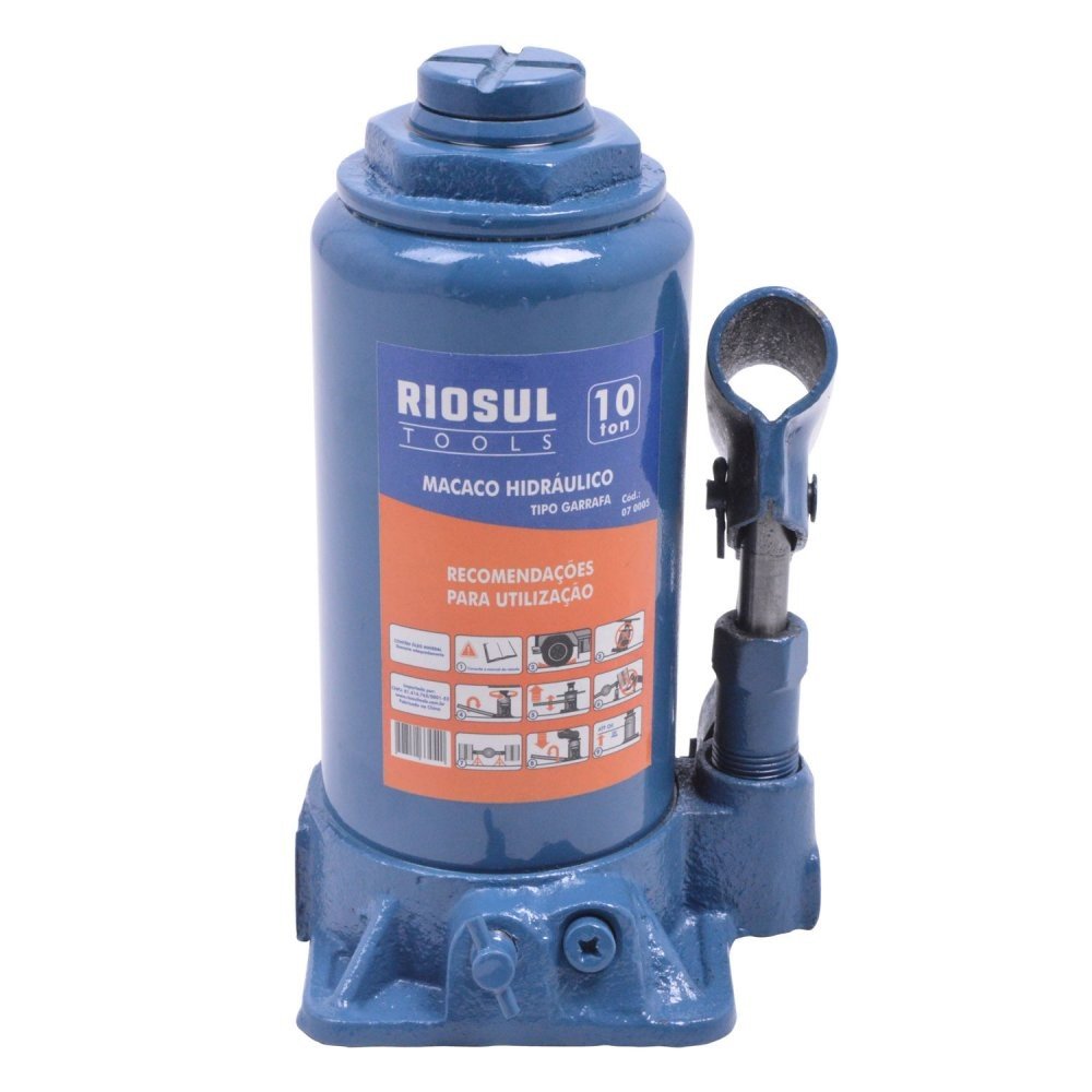 Macaco Hidráulico Garrafa 10 Ton - Riosul Tools